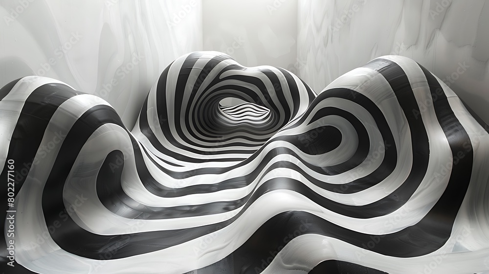 Step into a realm of visual deception with an optical illusion design ...