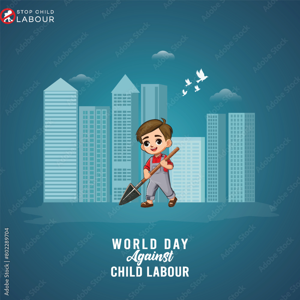 Child labor, Poster, Child labor Poster, Children Working, World Day ...