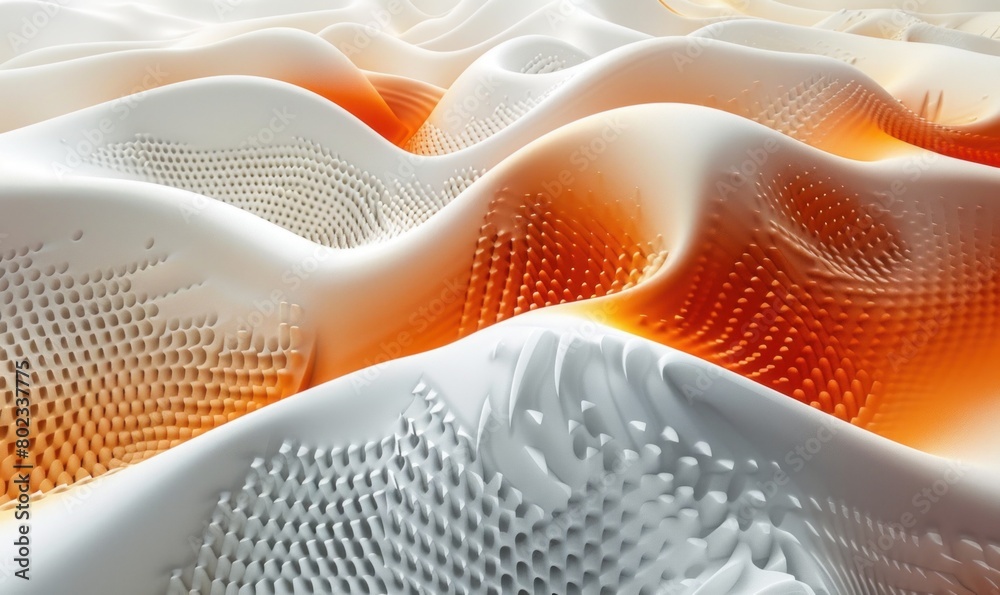 geometric volumetric background with wavy elements, demonstrating the ...