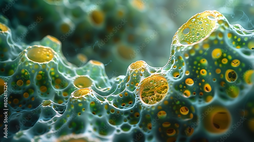 Delve into the mesmerizing world of a plant cell's plasmodesmata, where ...