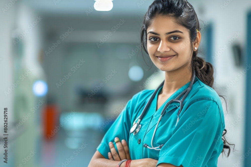 Indian nurse Stock Photo | Adobe Stock