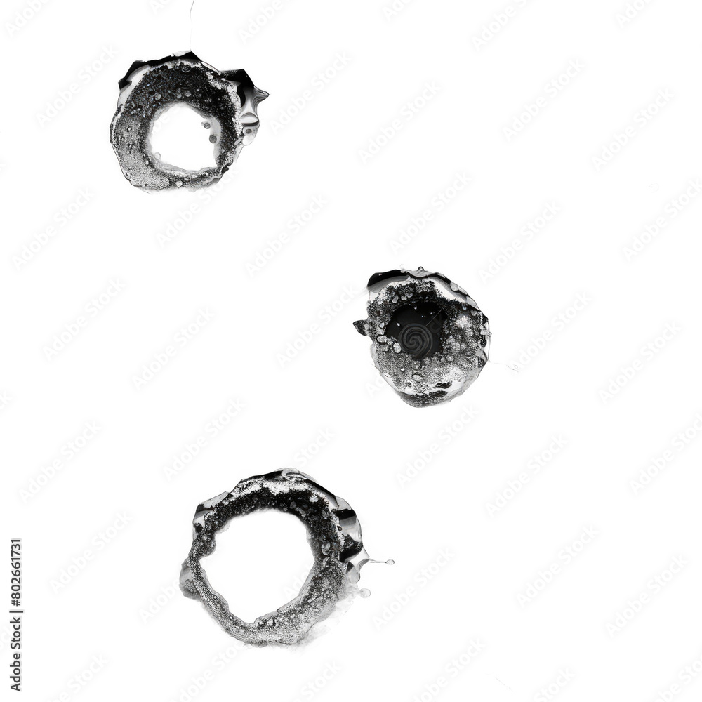 Isolated bullet holes PNG with transparent background. Realistic and ...