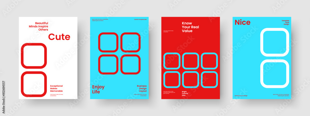 Creative Brochure Layout. Geometric Background Design. Isolated Report ...