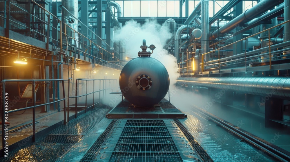 the heat recovery system, where heat generated from waste incineration ...