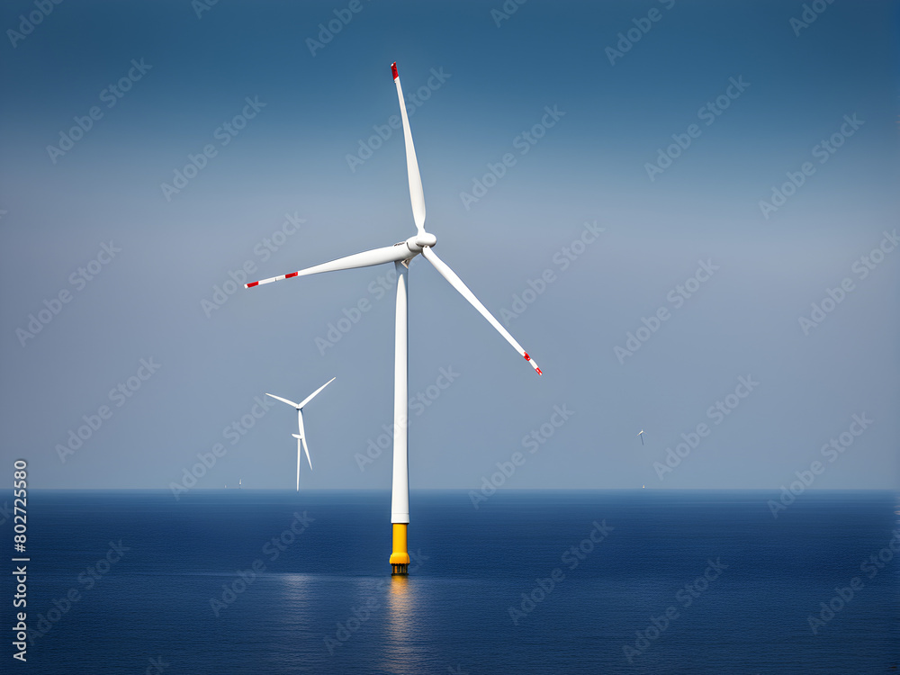 Offshore wind power generation, new energy concepts, wind turbines and ...