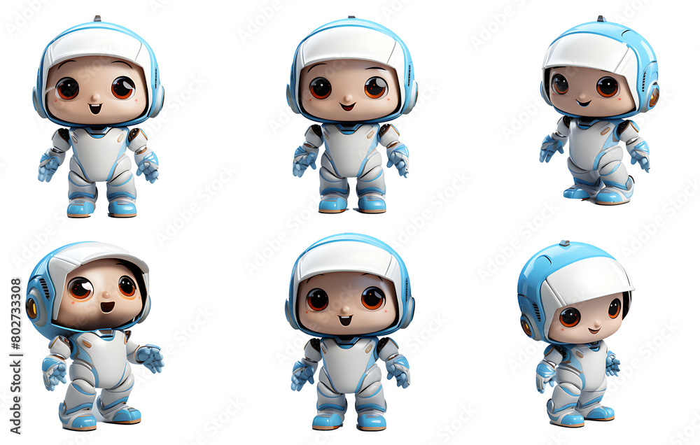 Robot Clipart Set Cute Robots character set Designs Fun Robot PNG Clipart Pictures Stock ...