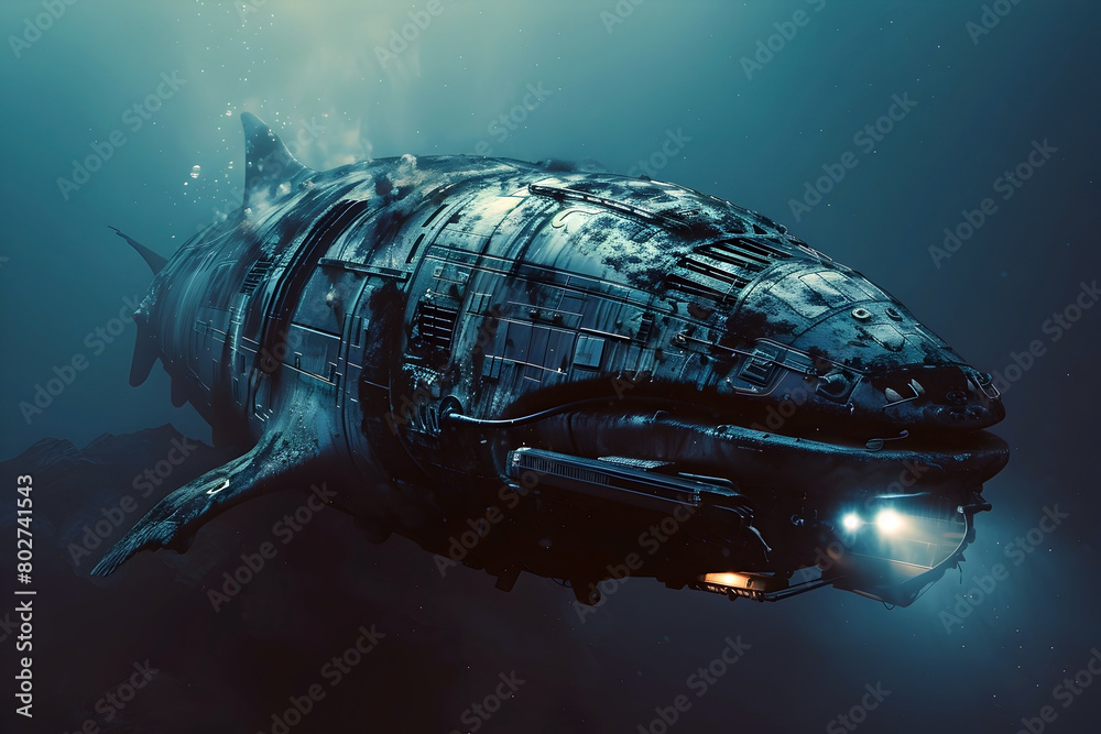Majestic Deep-Sea Leviathan Dwarfing a Human-Occupied Submersible in ...