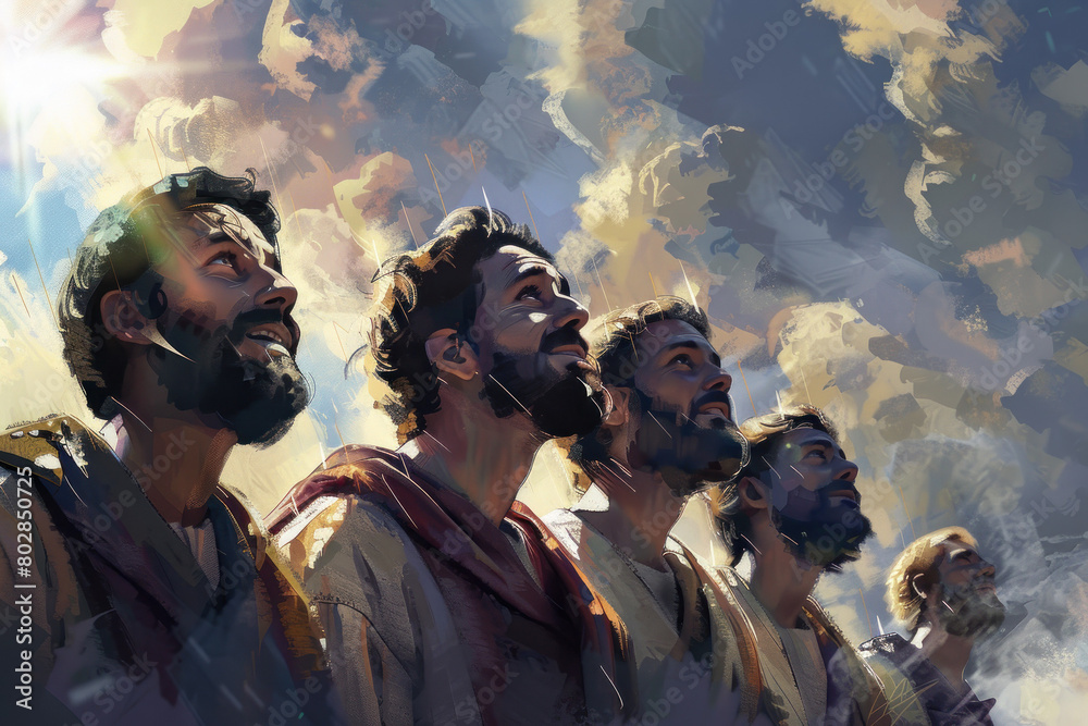 Witnessing Jesus Ascension from Above, the Ascension of Christ, the ...