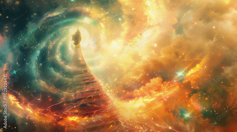 Surreal Stairway to Unknown Realms., the Ascension of Christ, the ...