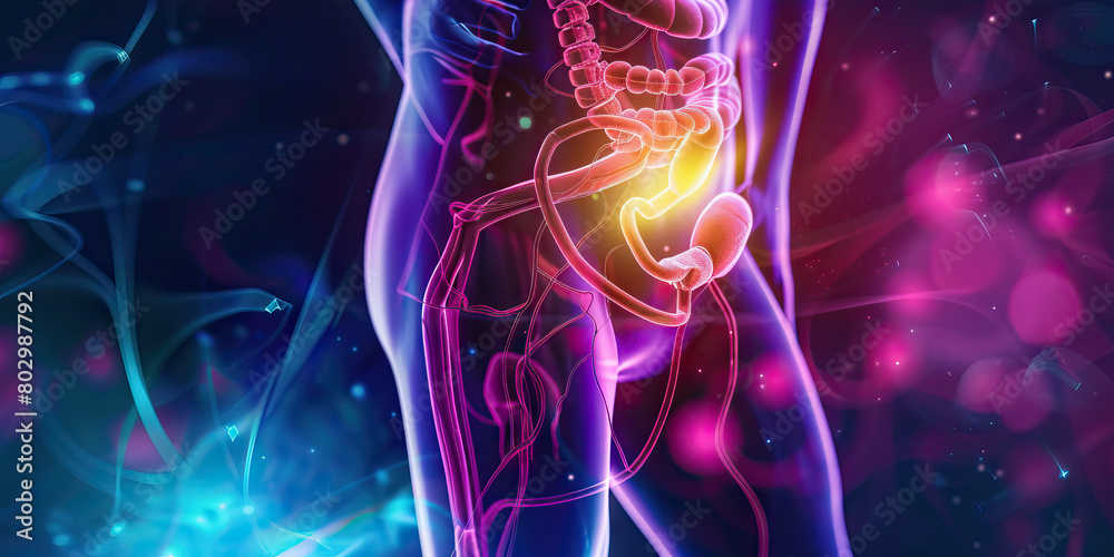 Illustration Stock Neurogenic Bladder: The Urinary Incontinence and ...