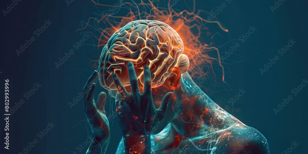 Stock-Illustration „Cerebral Toxoplasmosis: The Brain Abscess and ...
