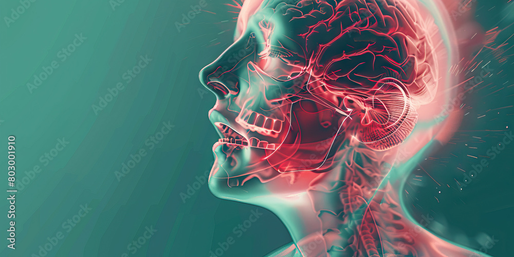 Stock-Illustration „Posterior Fossa Syndrome: The Cerebellar ...