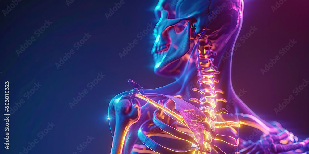Ilustración de Stock Scapula Fracture: The Shoulder Pain and Limited ...