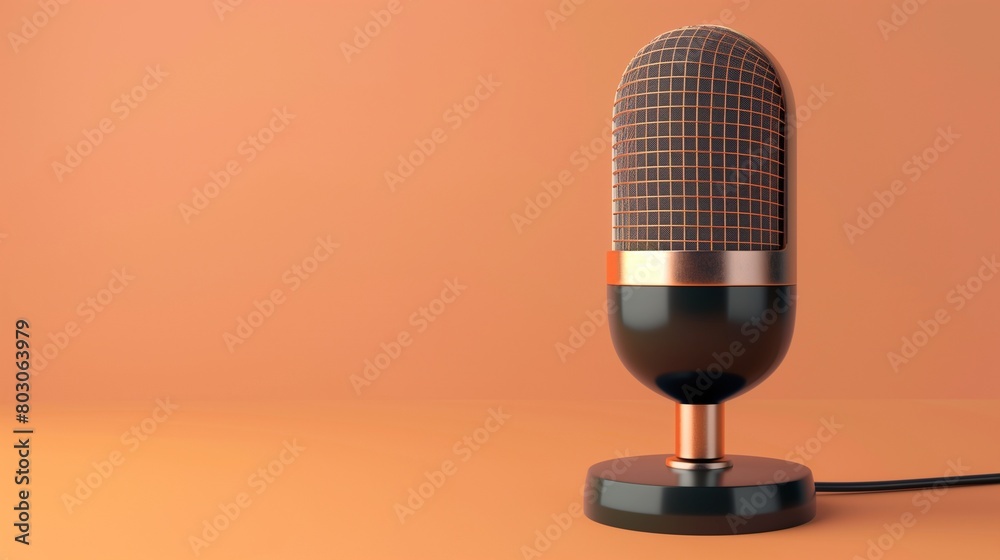 Microphone voce record on air broadcast speech studio communication ...