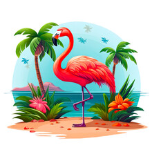 Flamingo Tropical Paradise Free Stock Photo - Public Domain Pictures