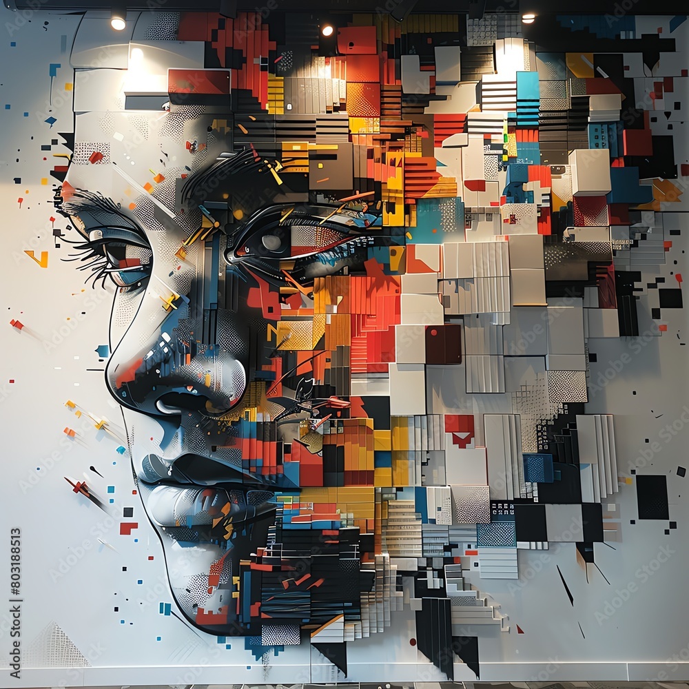 Infuse the edgy energy of street art with the thought-provoking essence ...