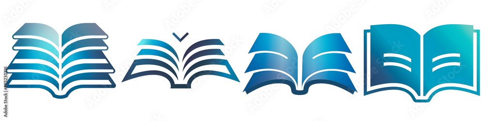 Knowledge clipart collection, symbol, logos, icons isolated on ...