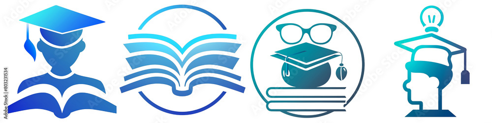 Pedagogy clipart collection, symbol, logos, icons isolated on ...