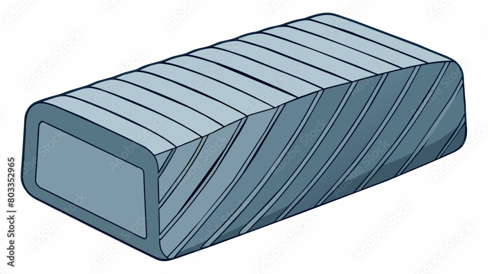 The surface of a milled object is smooth and has visible ridges running ...