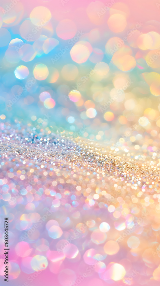 Rainbow and gold glitter background design Stock Illustration | Adobe Stock