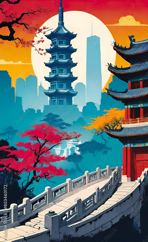 theme of cultural dialogue, including elements of Chinese culture ...
