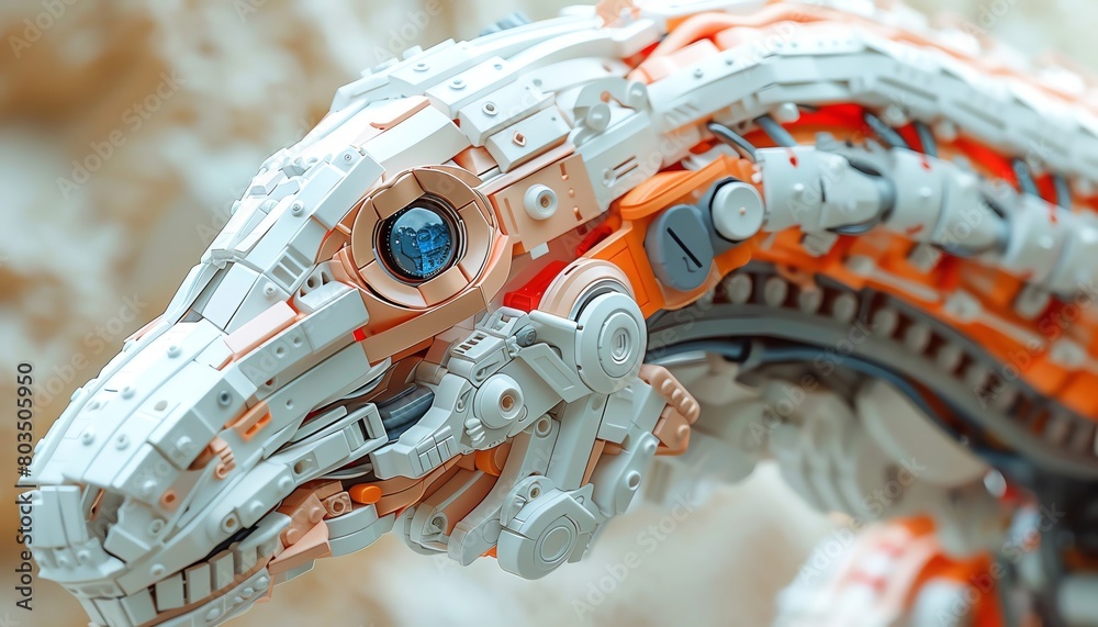 Capture the essence of robotic animals from a unique low-angle ...