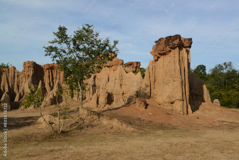 Sao Din Na Noi topography is formed from weathering and erosionare ...