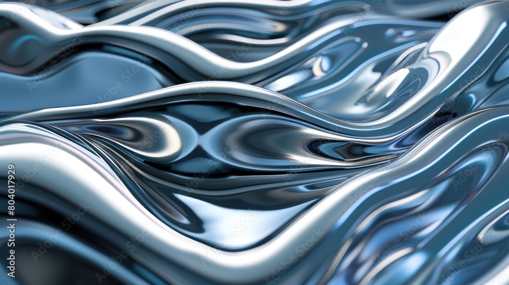 liquid metal waving background Stock Illustration | Adobe Stock