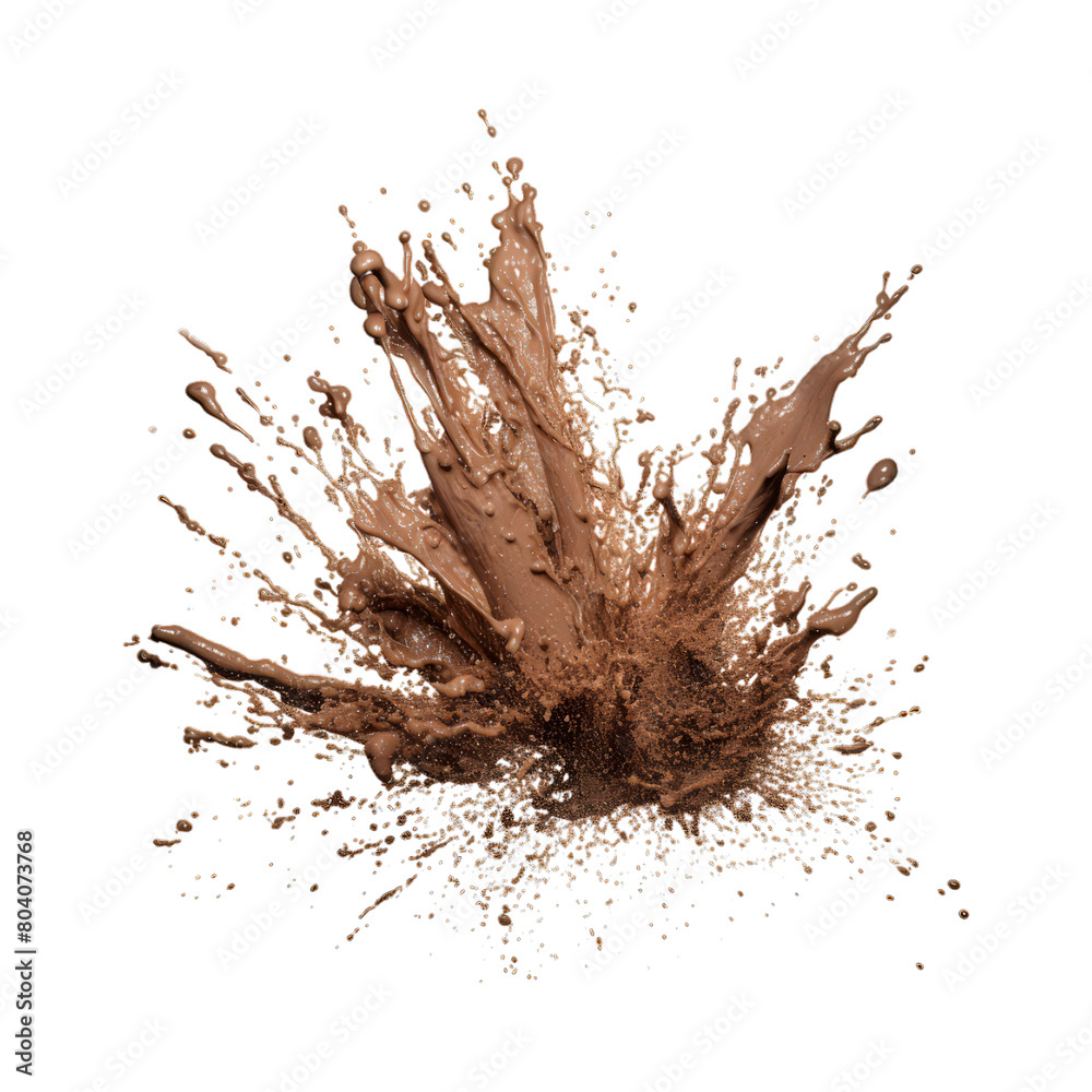 Mud Splash isolated on transparent png background. Generative ai Stock ...