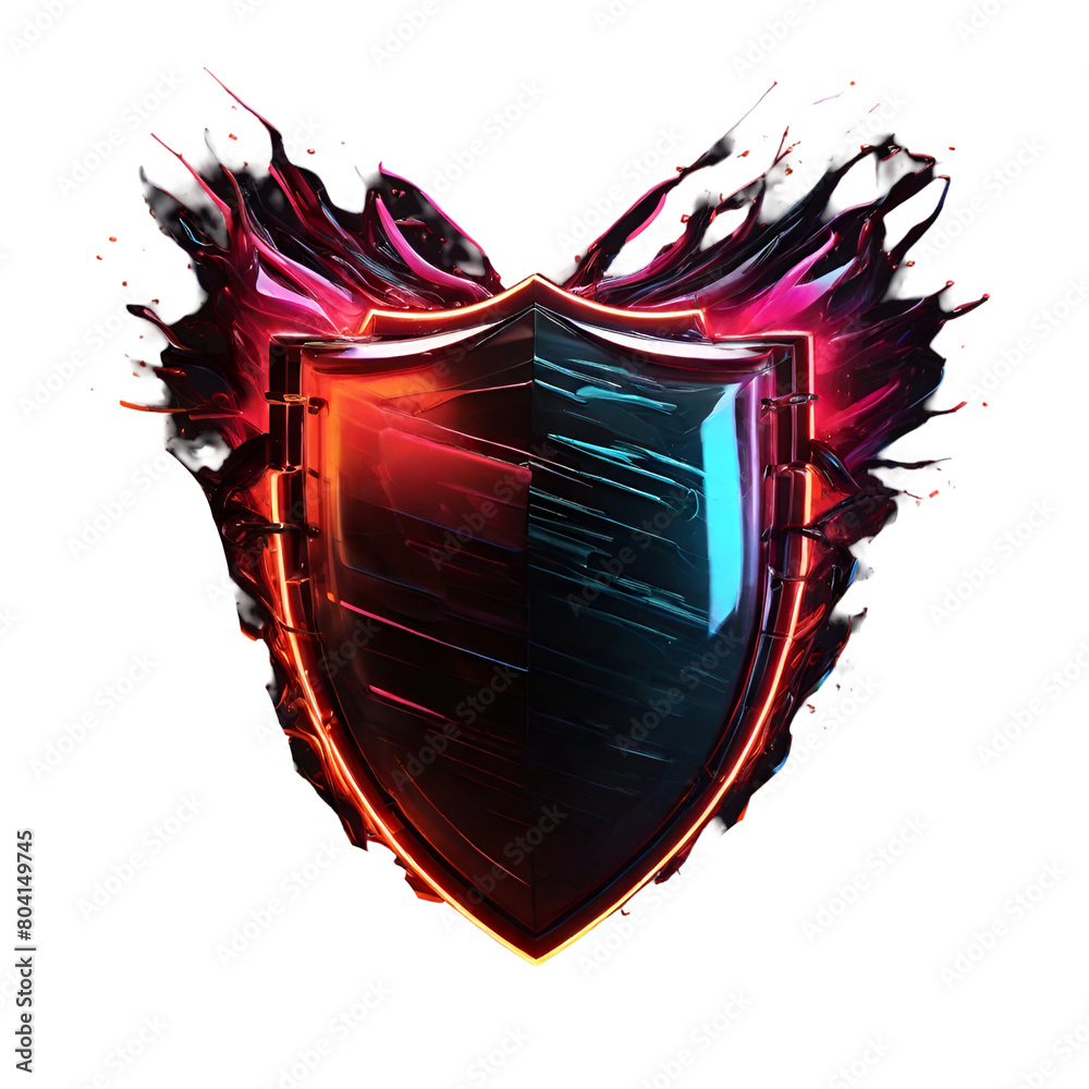 shield as the final defense of cyber attack. shield of cyber realm ...