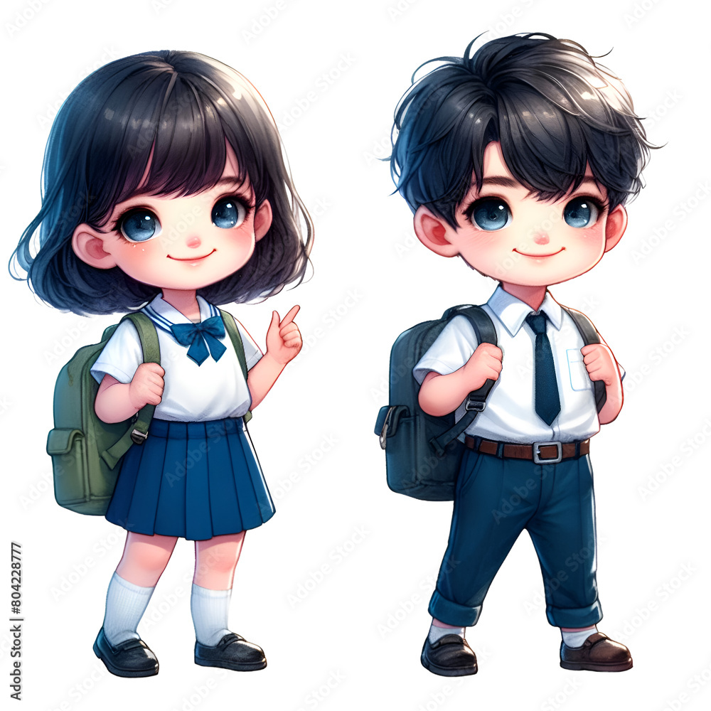 Back To School PNG, Cute School Children Clipart, Elementary School ...