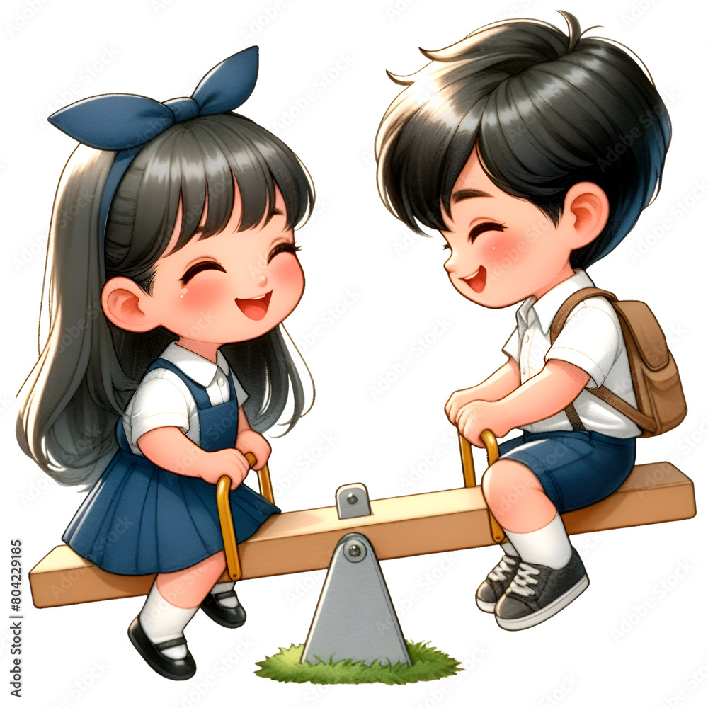 Стоковая иллюстрация « Back To School PNG, Cute School Children Clipart ...