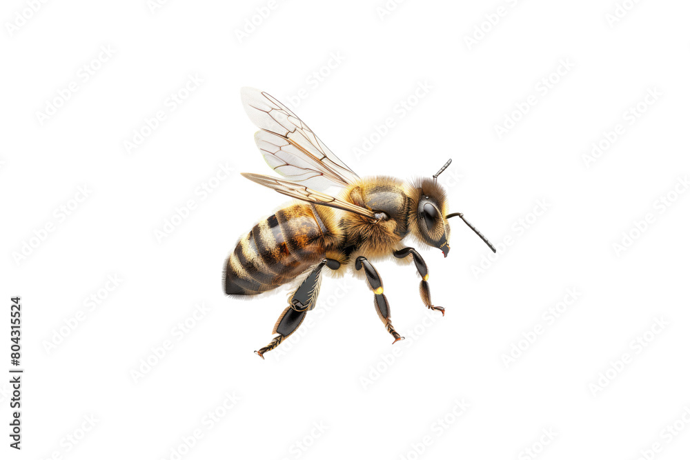 Honey bee Isolated on transparent background Stock Photo | Adobe Stock