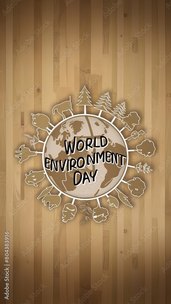 Illustration Stock World Environment Day, Social Media Post. and ...