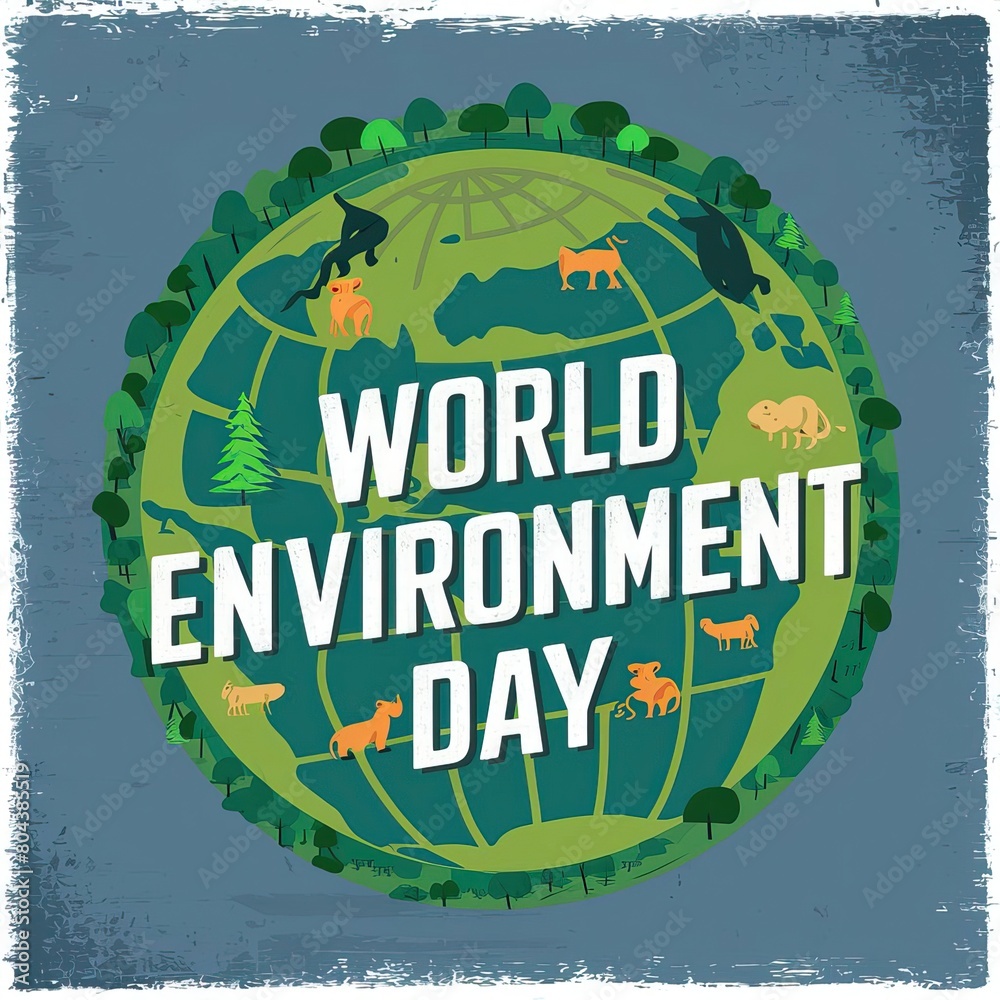 World Environment Day, Social Media Post. and. Vector. Illustration ...