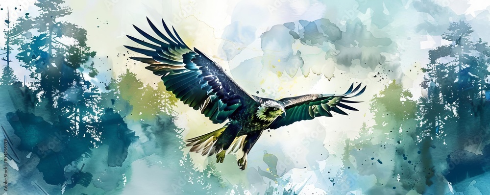 Thermal imaging technology tracking a trained eagle used in ...