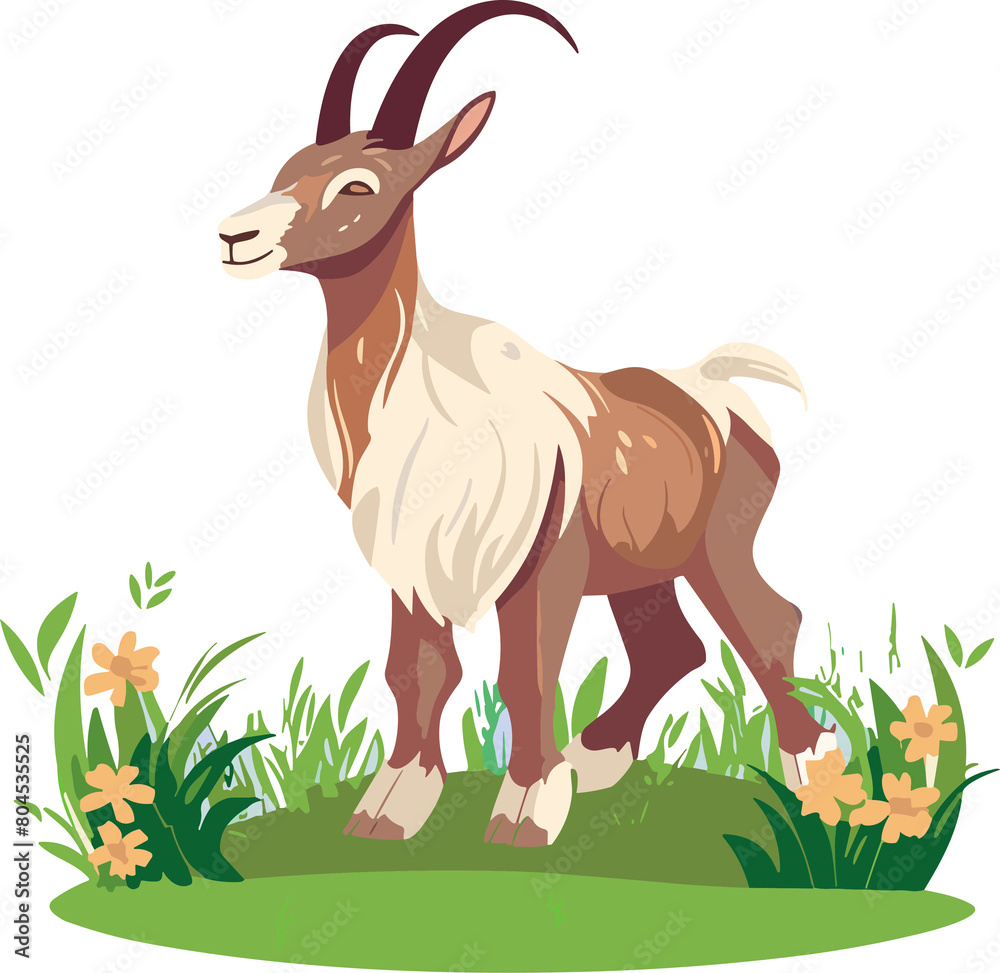 cartoon goat clip art or sheep animal Stock Illustration | Adobe Stock