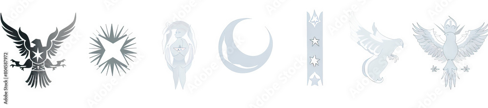 Revolutionary Symbols (White): Signifies the symbols and imagery ...