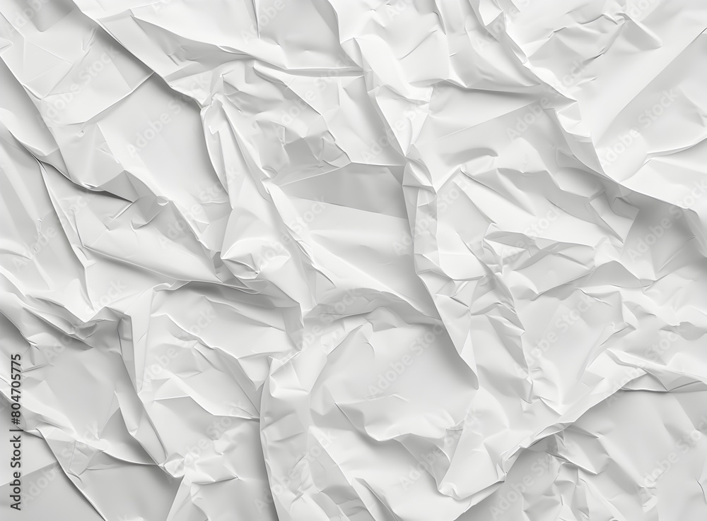 White paper texture background with creases and folds, poster mockup ...