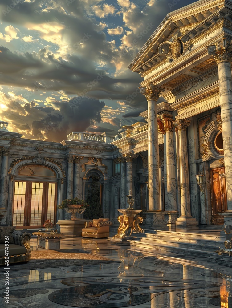 intricate detailed hyper-realistic 4k wallpaper of the exterior of a ...