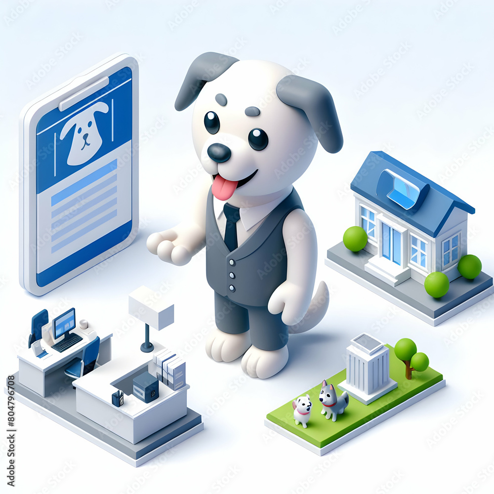 Professional 3D Corporate Dog Mascot Illustration for Logos and ...