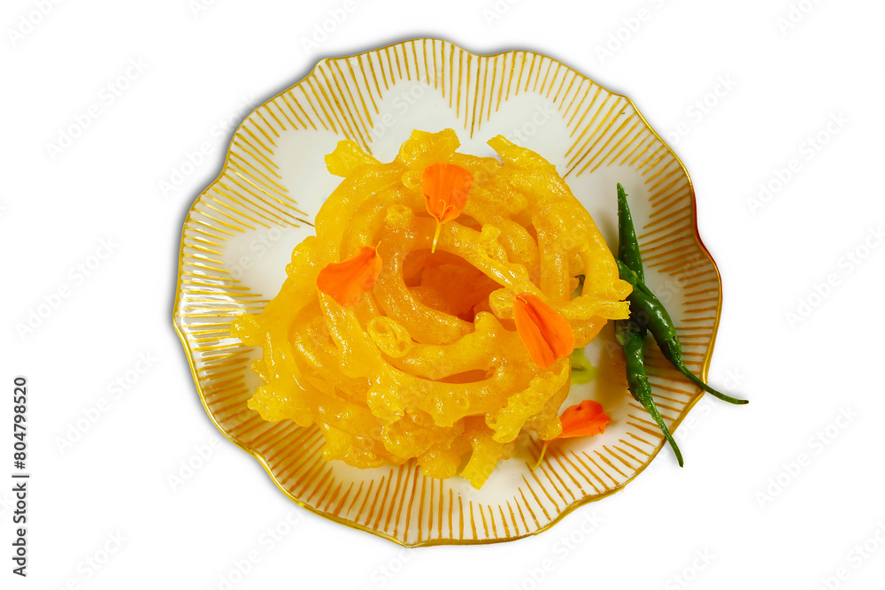 traditional Indian gujarati sweet jalebi also known in india as imarati ...