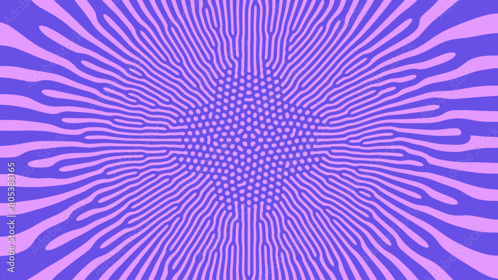 Fantastic Radial Cell Structure Vector Violet Purple Colors Abstract ...