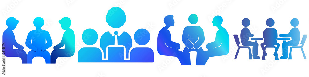 Participation clipart collection, symbol, logos, icons isolated on ...