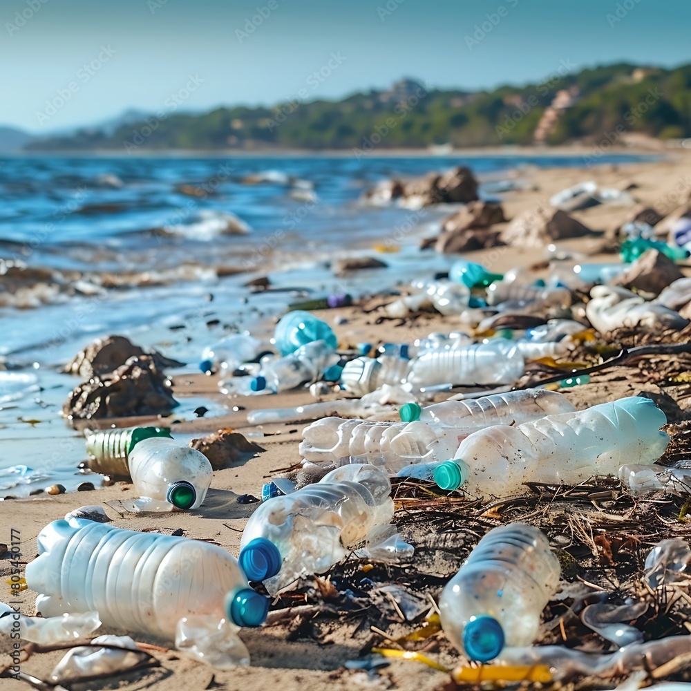 Witness the devastating reality of beach pollution as plastic garbage ...