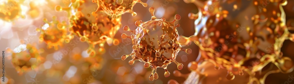 Illustrate a cluster of gold nanoparticles being used in a cancer ...
