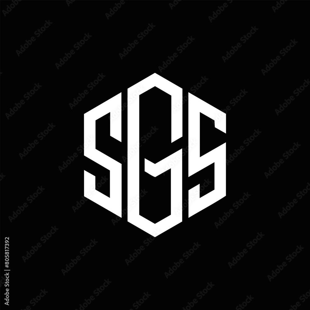 Image vectorielle Stock SGS set ,SGS logo. S G S design. White SGS ...