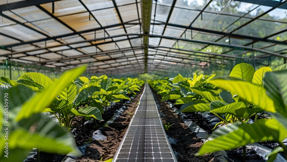 IoTenabled solar greenhouse promotes sustainable agriculture with lush ...