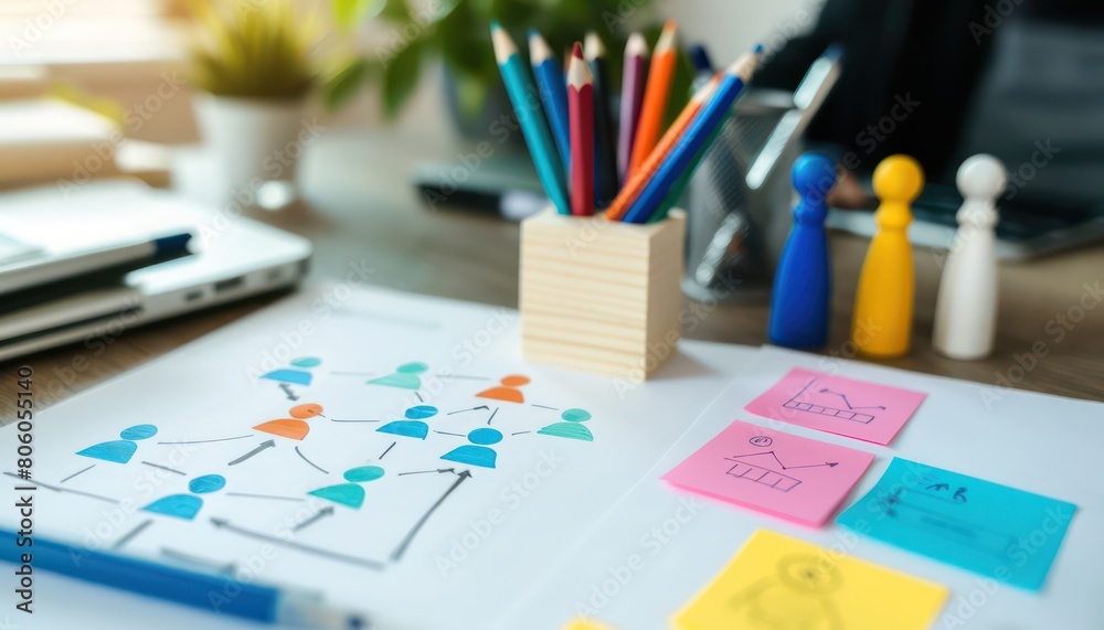 organizational chart sketch Stock Photo | Adobe Stock