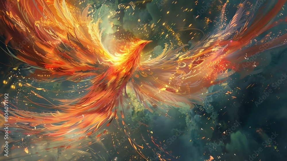 Transform the mythical Phoenix into a breathtaking digital masterpiece ...